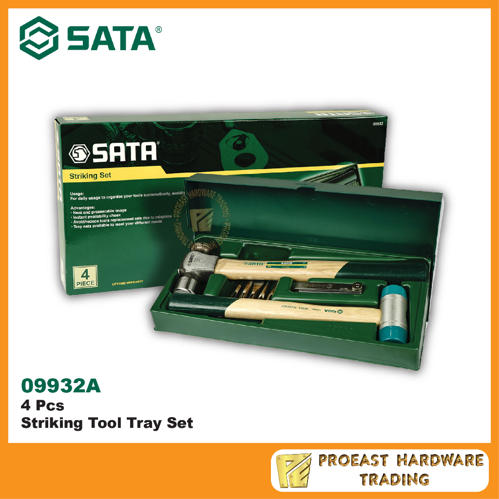 SATA [ 09932A ] 4 Pcs Striking Tool Tray Set | Shopee Malaysia