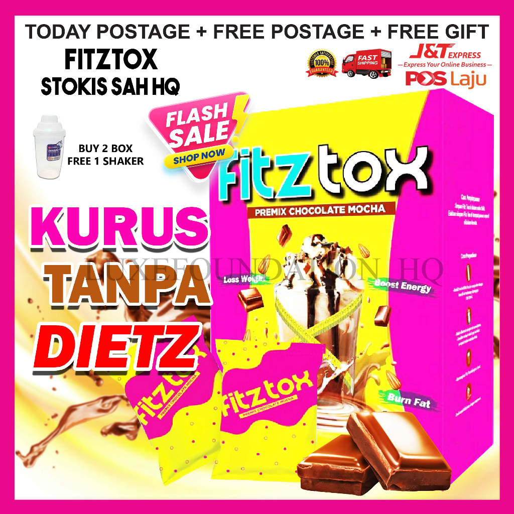 FITZTOX PREMIX CHOCOLATE MOCHA Coklat Vitamilk Vita Milk Awanees ...