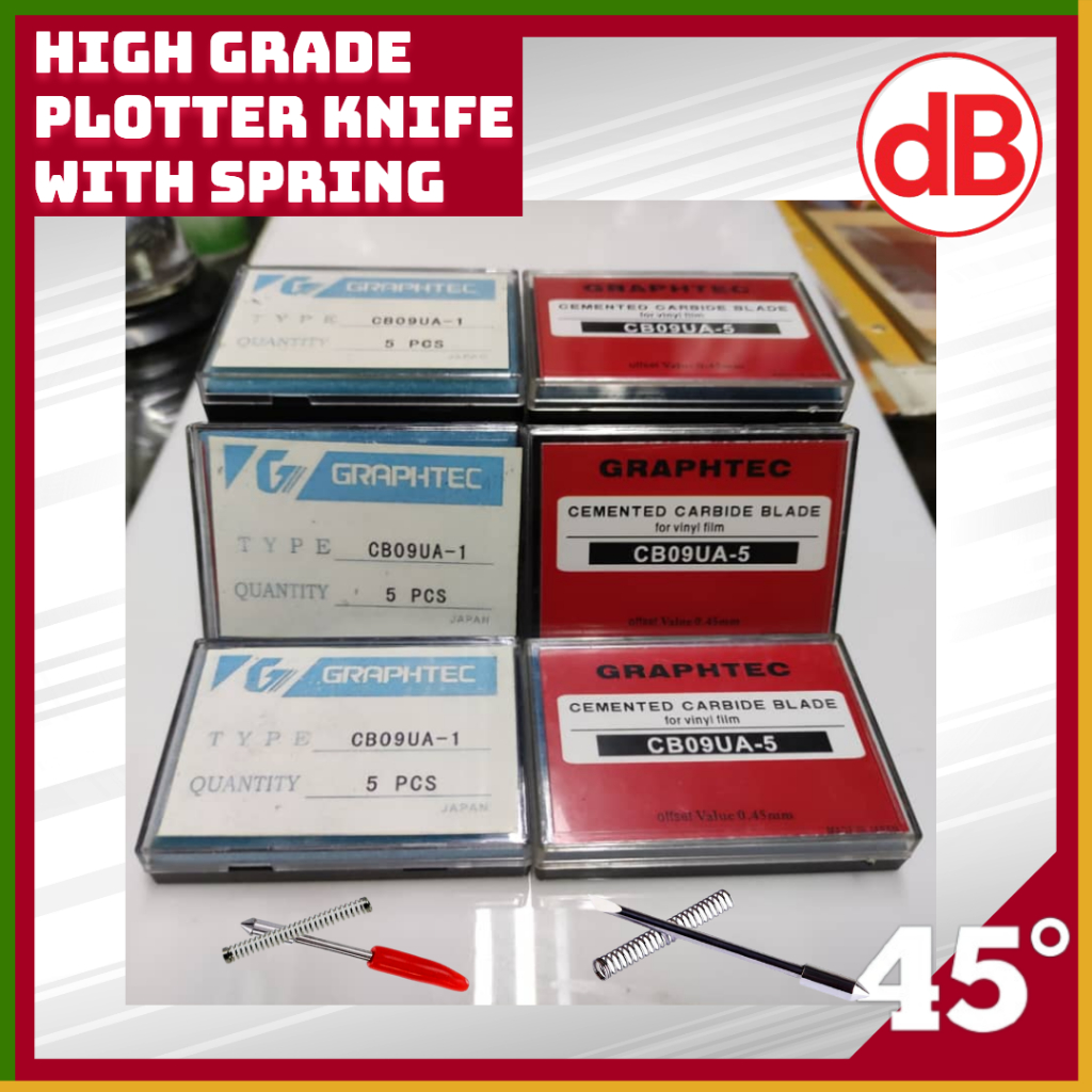 (Ready Stock) High Grade Plotter Knife with Spring For Graphtec Plotter ...