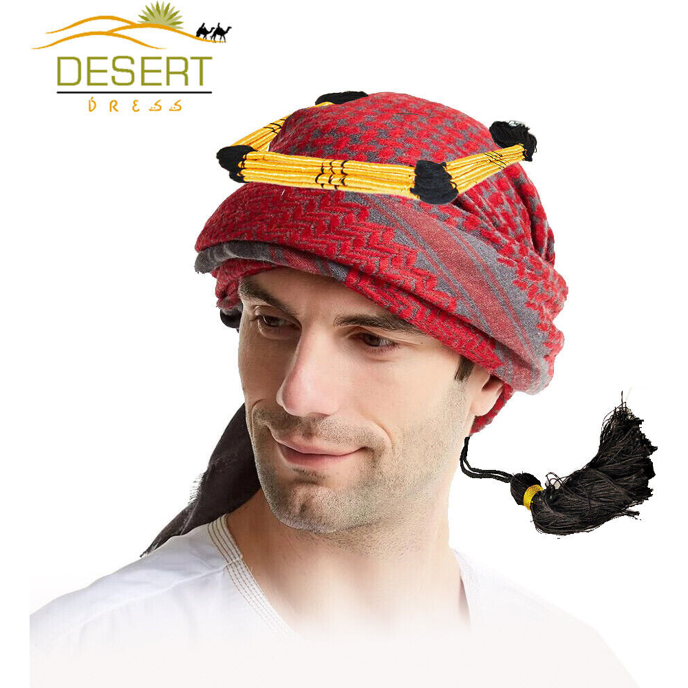 Gold King Faisal Draw String Mens Boy Igal serban | Egal Arab Bertali ...