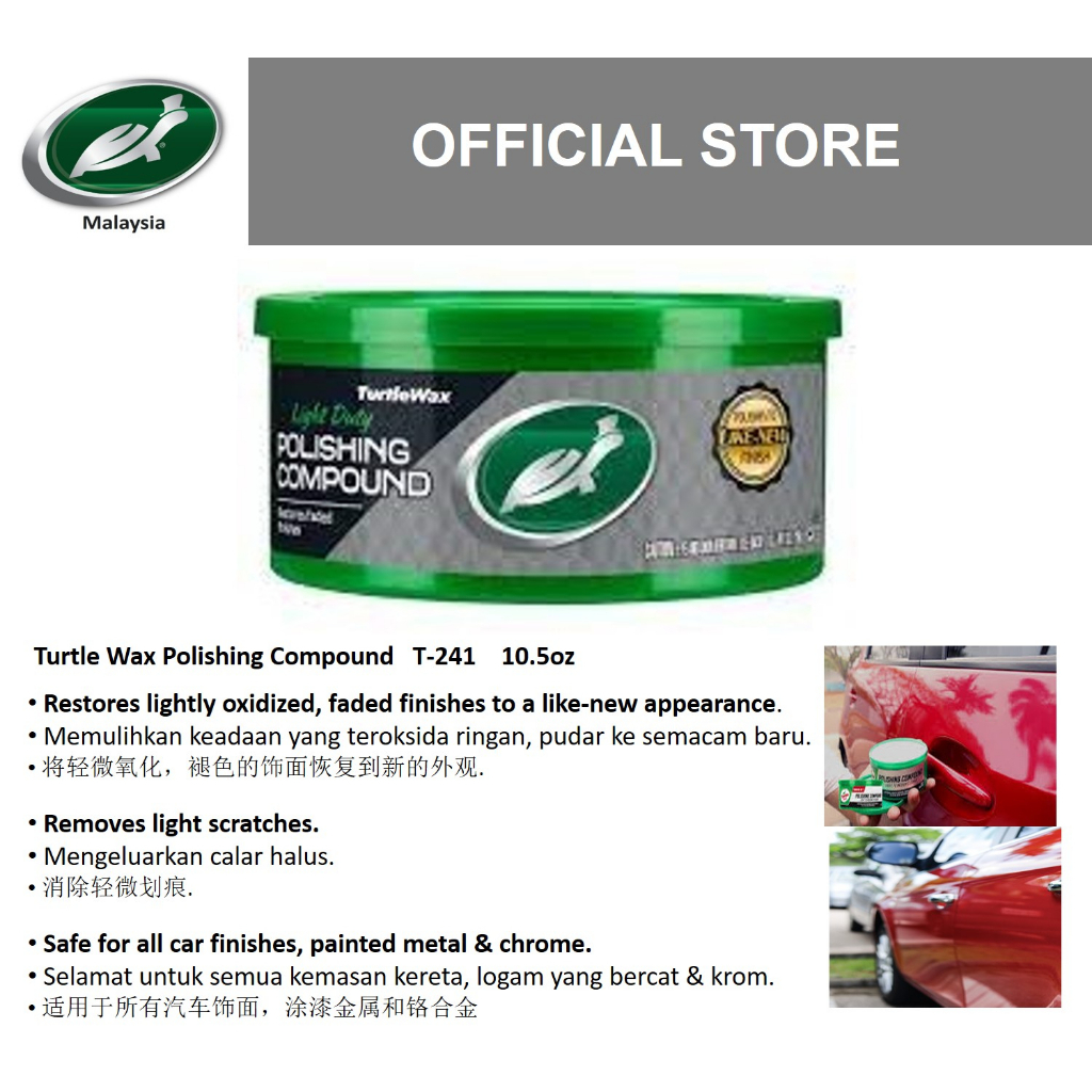 Turtle Wax Polishing Compound Paste T-241 | Shopee Malaysia