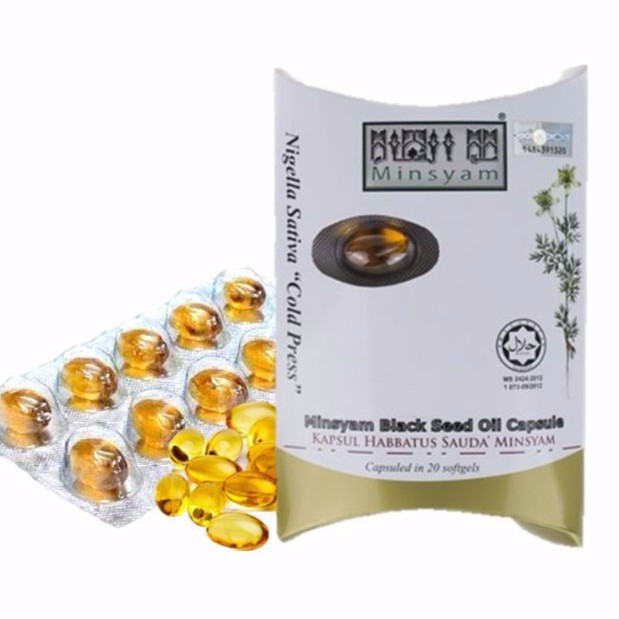Minsyam Kapsul Habbatus Sauda’ (Black Seed Oil) / Olive Oil 20’s ...