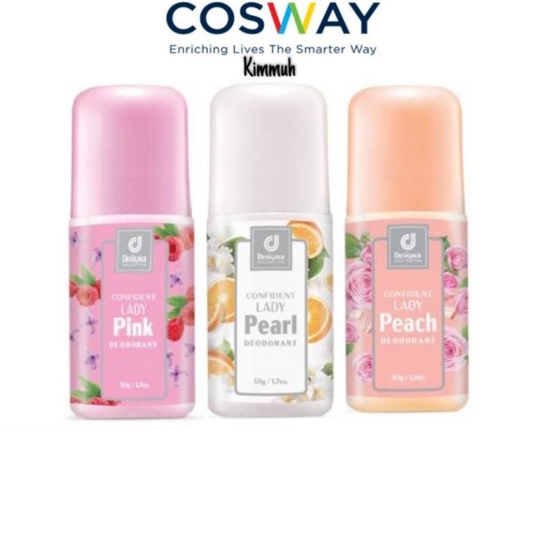 COSWAY Confidence Deodorant, Lady Pink, Lady Peach, Lady Pearl | Shopee ...