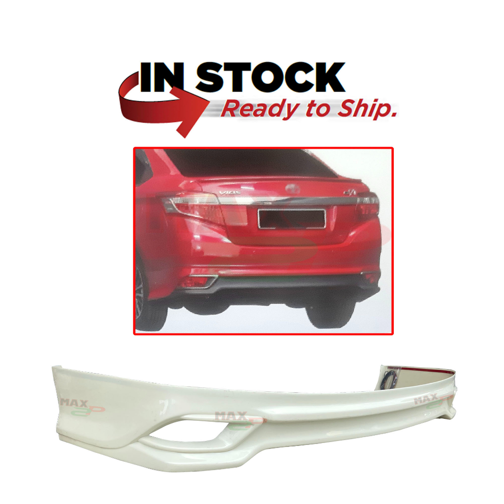 Toyota Vios (2016) GX Style Rear Back Skirt Skirting Bumper Lower Lip ...