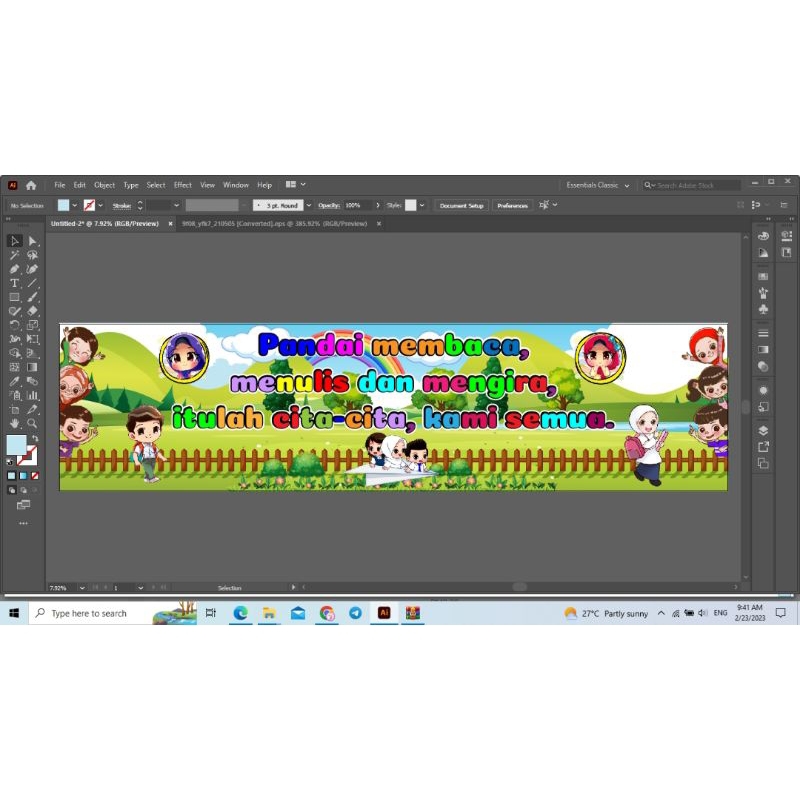 Banner saiz 3x12 ft / Banner Koridor | Shopee Malaysia