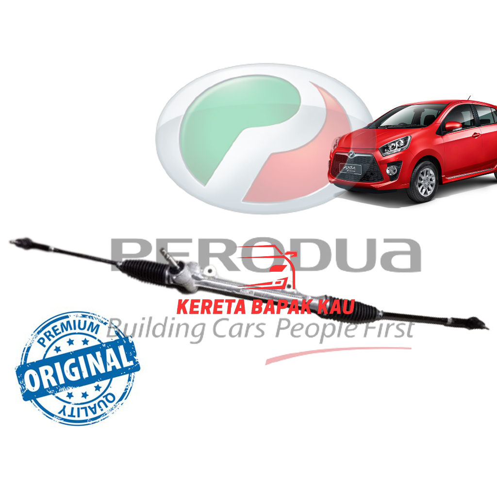 Original Perodua Axia steering rack (New) with tie rod end | Shopee ...