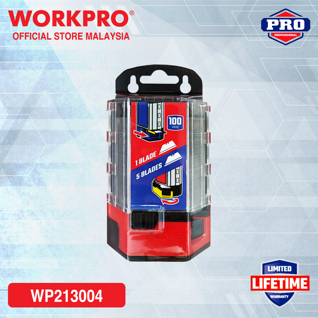 WORKPRO SK2 Steel Utility Knife Blades (100 Pcs) | Shopee Malaysia