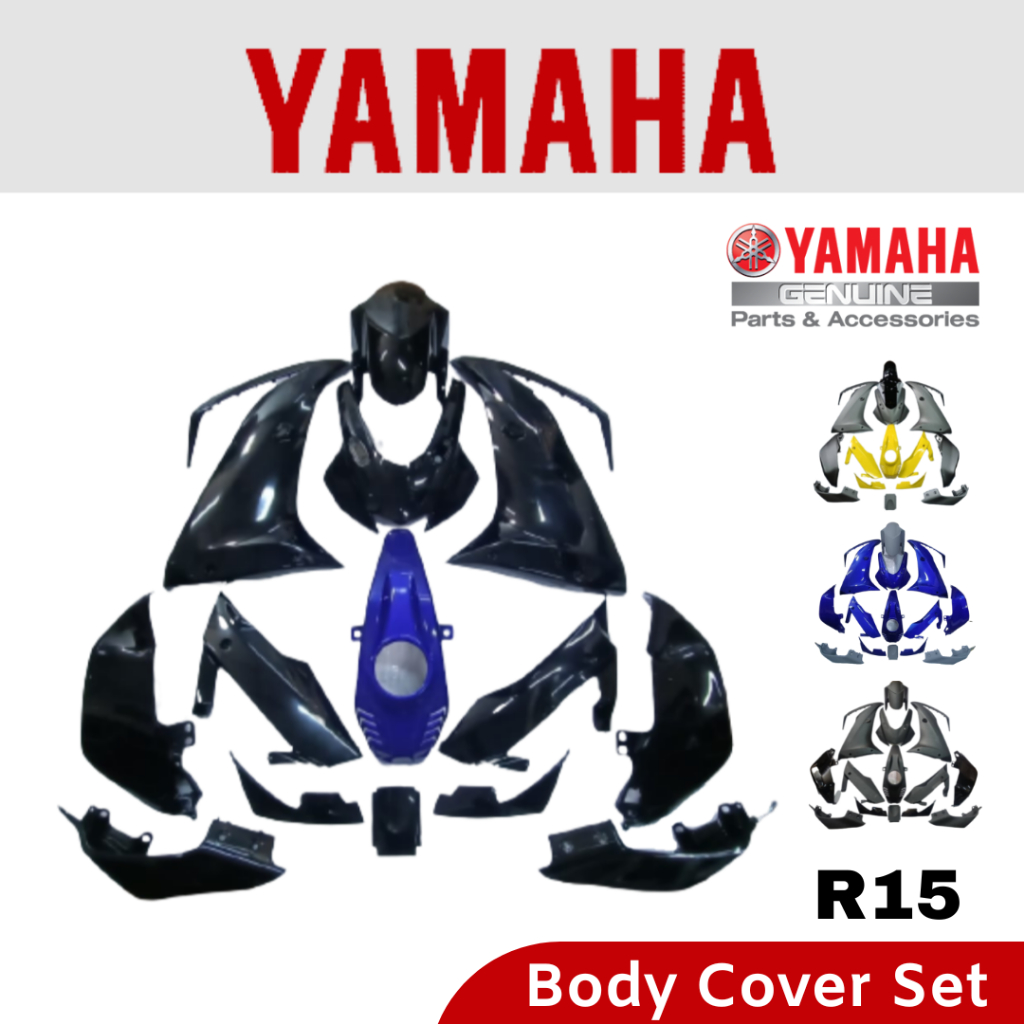 YAMAHA R15 100% Original HLY Body Cover Set Coverset Body Kit Color ...