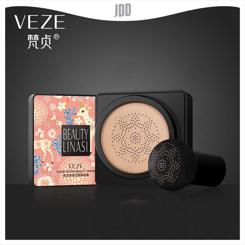 VENZEN Makeup Coverage Foundation Concealer Mushroom Head Air Cushion BB Cream 蘑菇头气垫 | Shopee ...