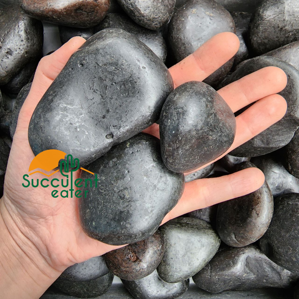 1KG River Pebble Gardening Landscape Decoration Massage Stone Batu ...