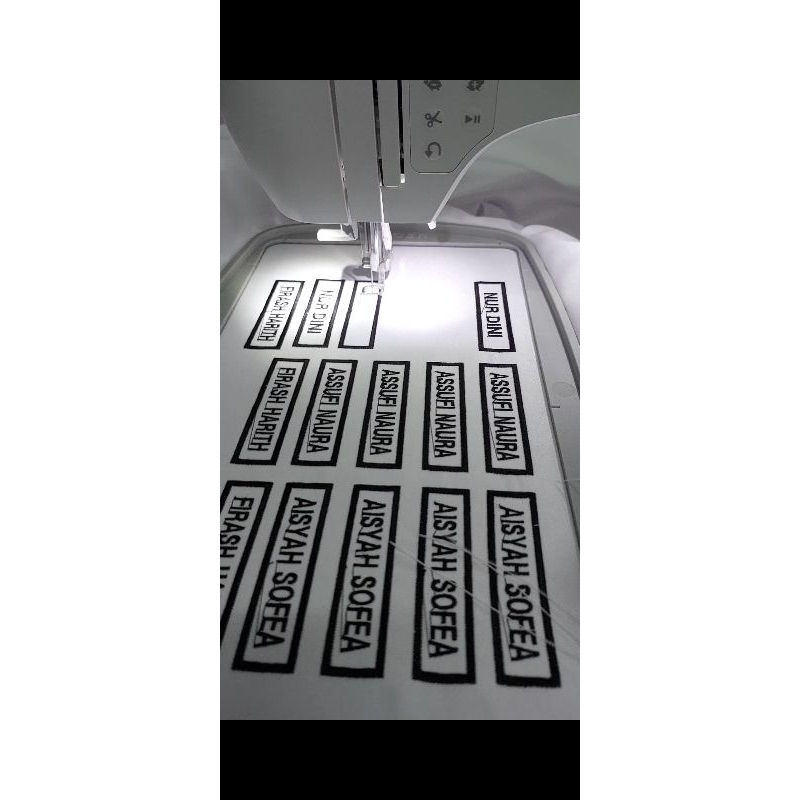 NAME TAG SULAM / EMBROIDERY NAME TAG | Shopee Malaysia