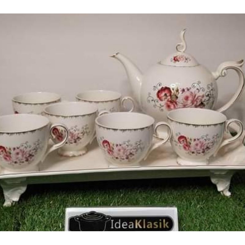 LELONG🔥 Set Cawan European With Tray 🔥 | Shopee Malaysia