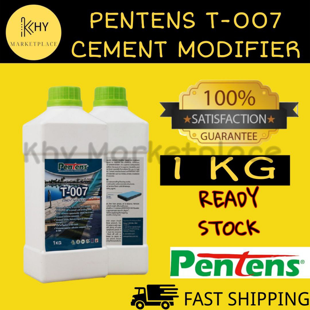 PENTENS T-007 1 KG Cement Modifier Pentens Waterproofing Primer WP ...