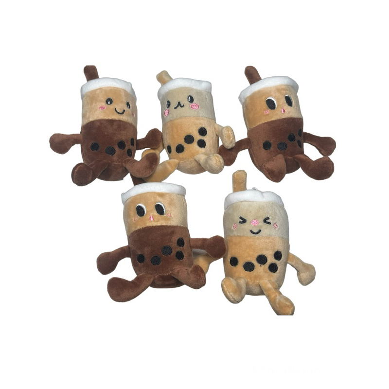 Boba milk tea, Mini cat Soft toys, and princesses keychain | Shopee ...