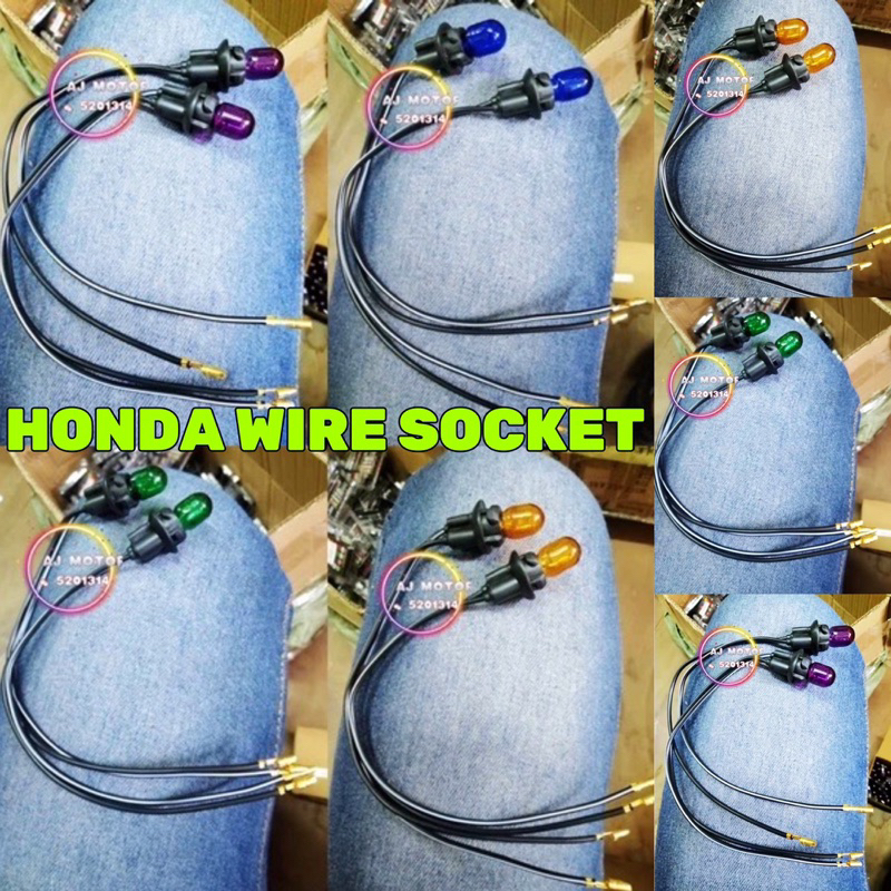 RS150 DASH W110 ALPHA FUTURE WIRE SOCKET BULB POSITION SIGNAL LIGHT ...
