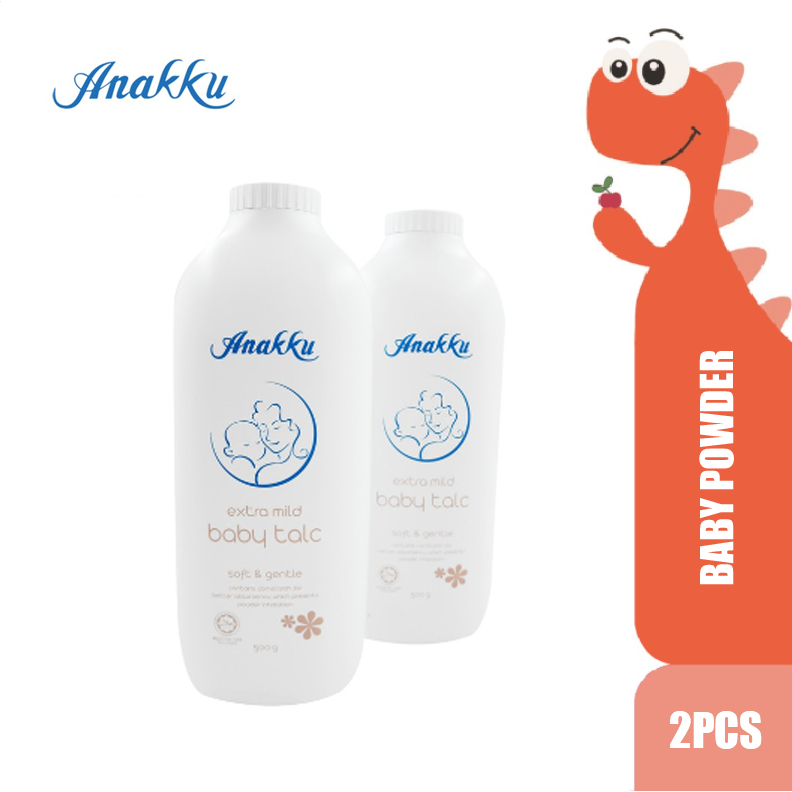 Anakku Baby Talcum Baby Powder 500g Twin Pack (2x500g) | Shopee Malaysia