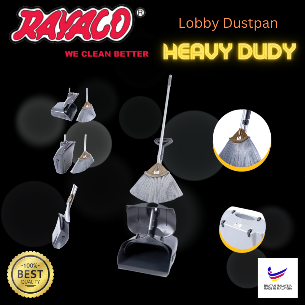 Rayaco Lobby Dustpan Commercial Lobby Closed Dustpan And Angle Broom ...