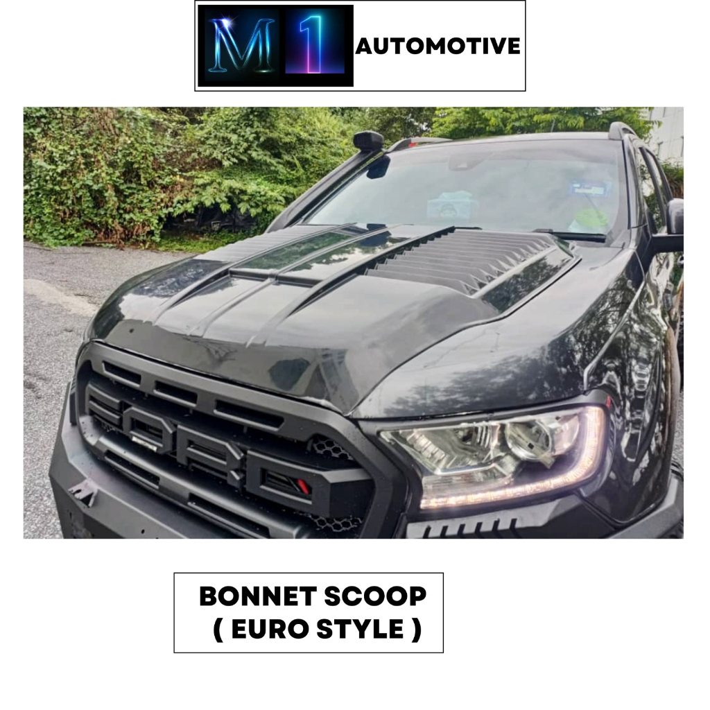 Bonnet Scoop Cover Protector For Ford Ranger T6FL T7 T8 Wildtrak Raptor ...