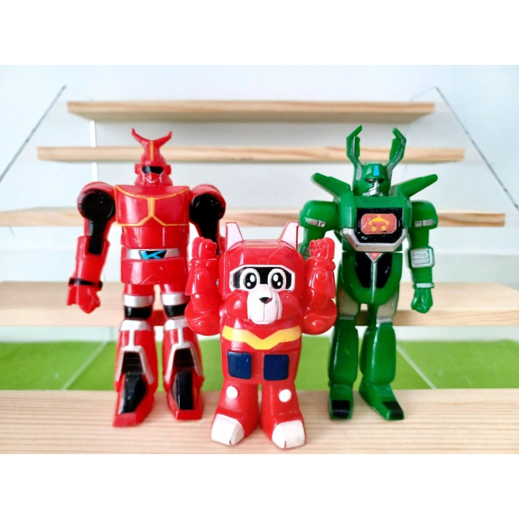 90an toys yutaka Tetsuwan Tantei Robotack figure sofubi made in Korea ...