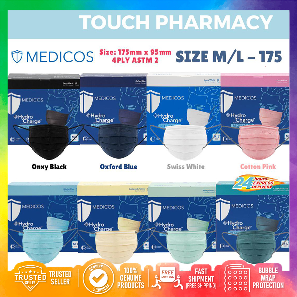 50pcs Surgical Mask Face Masks for Adults 4 Ply Individually Wrapped ...