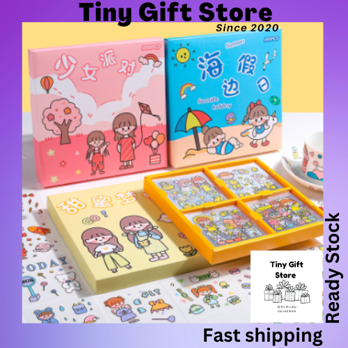 Cute Sticker Set Notebook Stationery Gift Box Birthday Bullet Journal ...