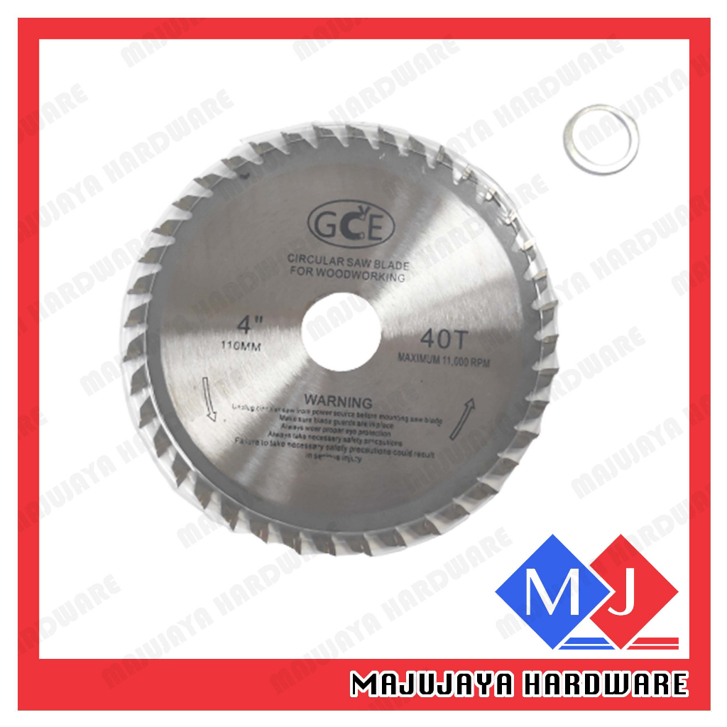 GCE 4'' X 40T Circular Saw Blade For Wood Carbide-Tipped 110mm X 20mm X ...