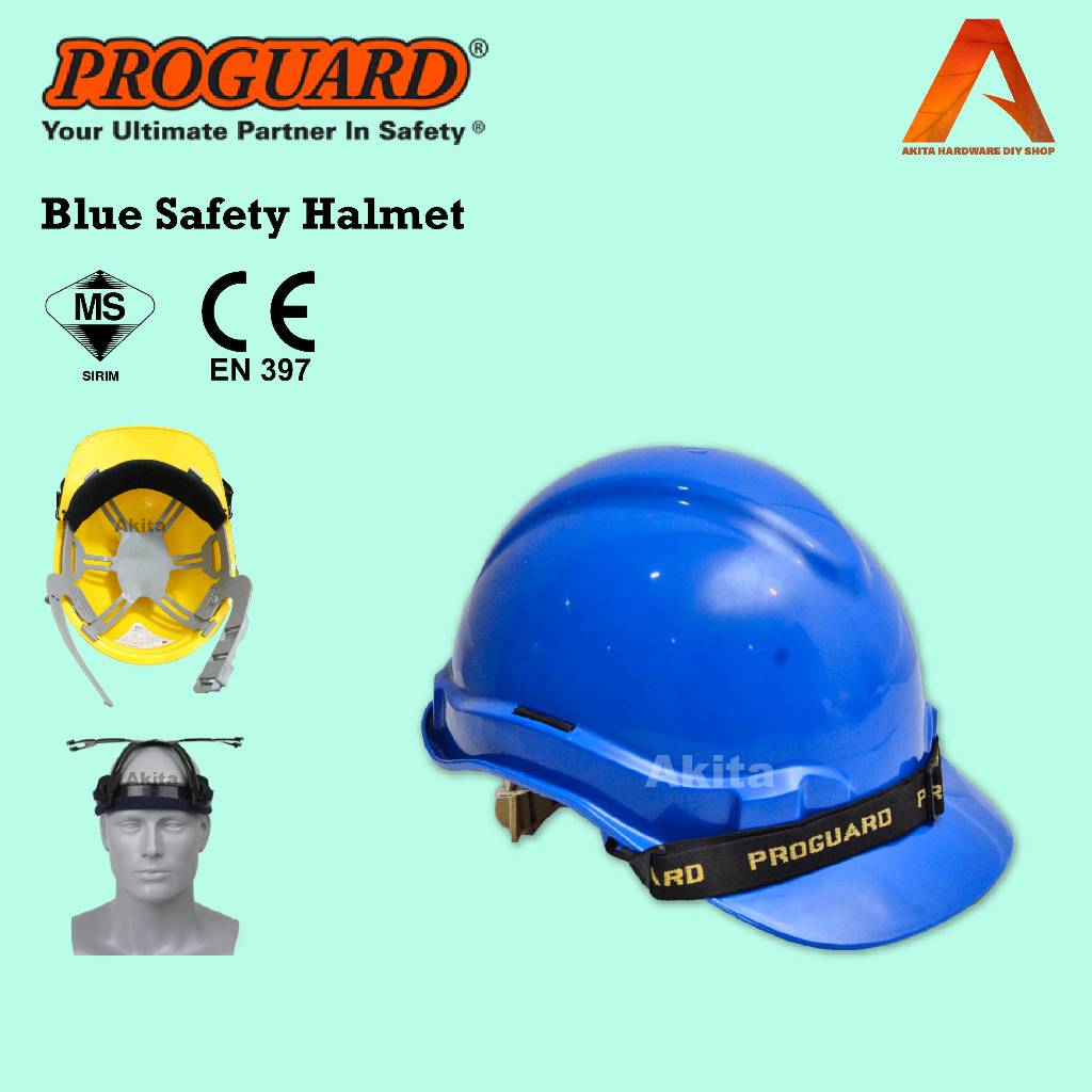 Proguard Industrial Safety Helmet Sirim Certified Yellow White Blue Red ...