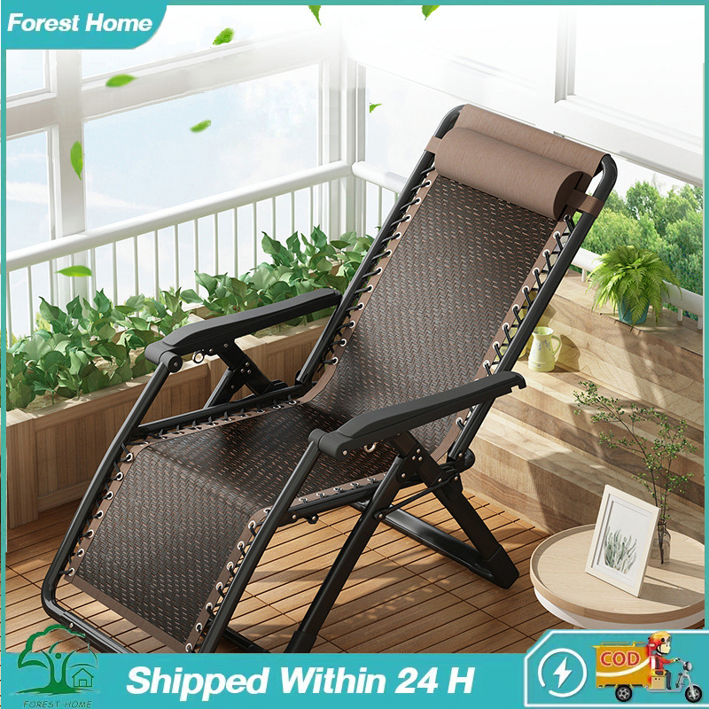 Folding Chair Kerusi Malas Foldable Chair Rattan Lounge Reclining Chair ...
