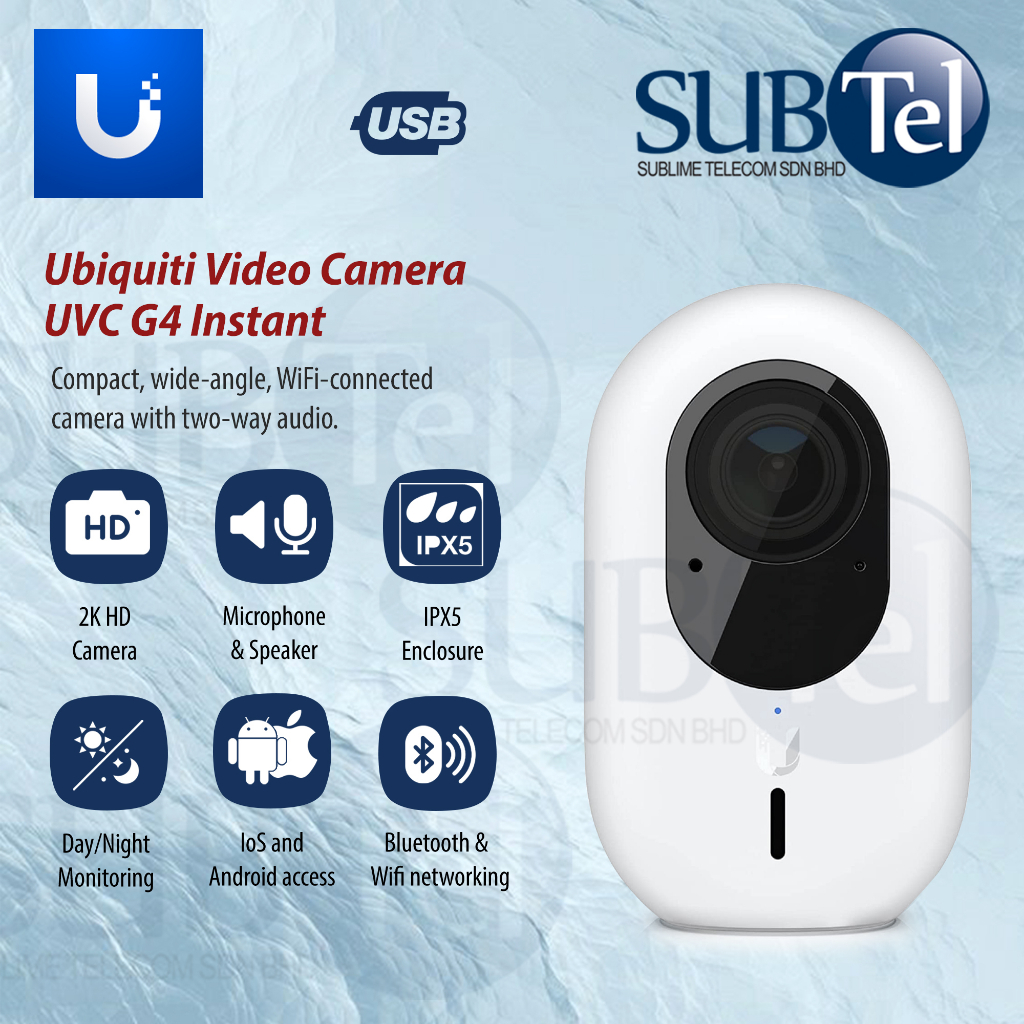 Ubiquiti UVC-G4-Instant Video Camera UVC G4 Instant 2K HD Day / Night ...