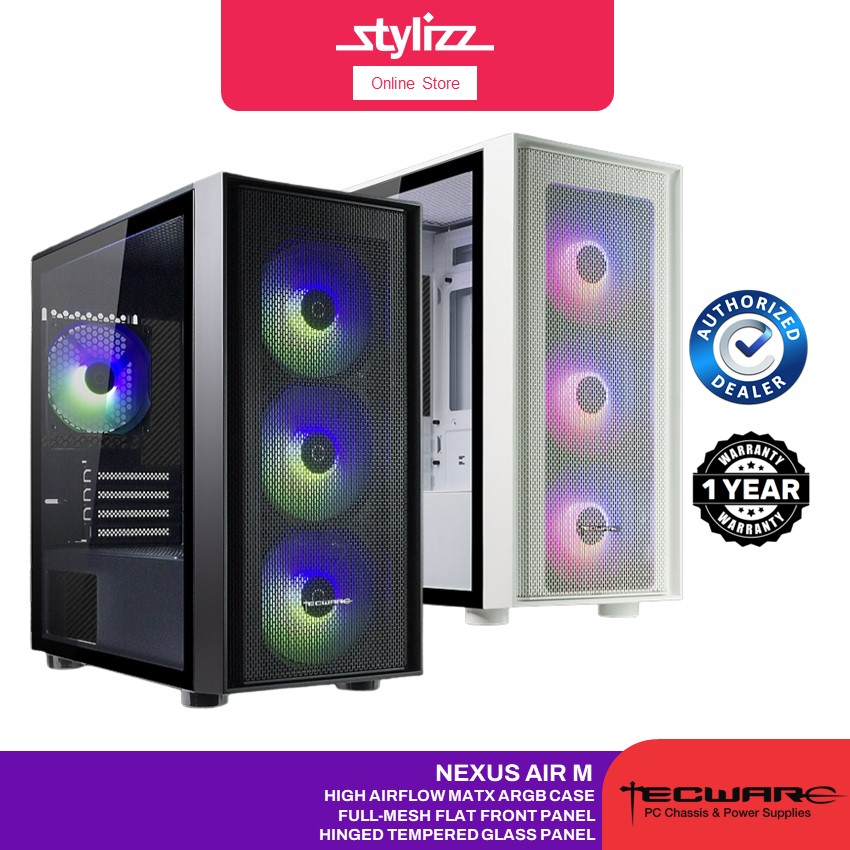 Tecware NEXUS AIR ATX, AIR M (ARGB) / AIR M2 TG M-ATX Case Chasis ...