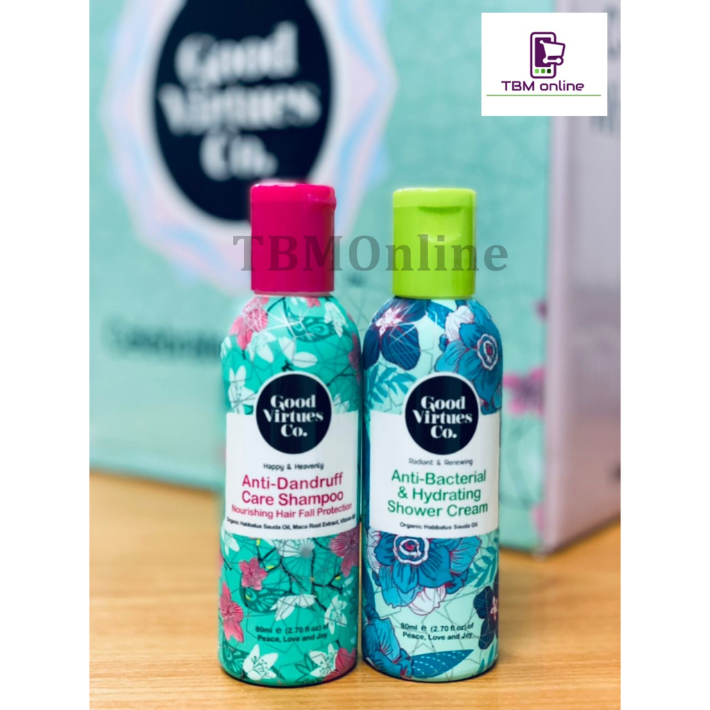 Good Virtues Co.[GVC] Travel Pack Size Shower Cream & Shampoo 80ml ...