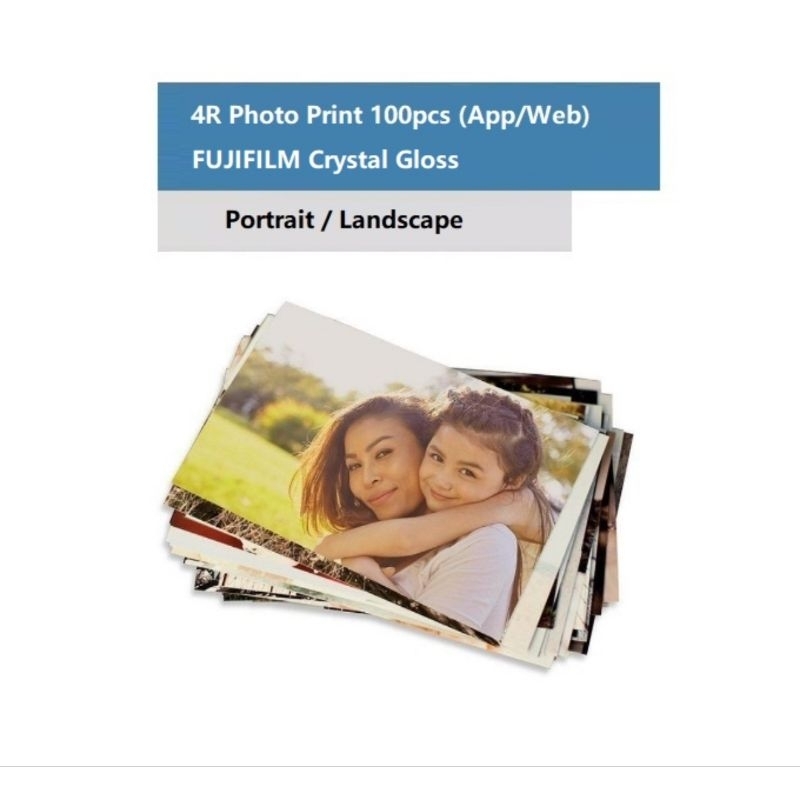 Photobook Malaysia - FUJIFILM Crystal Gloss 4R Photo Print 100 Pcs (App ...