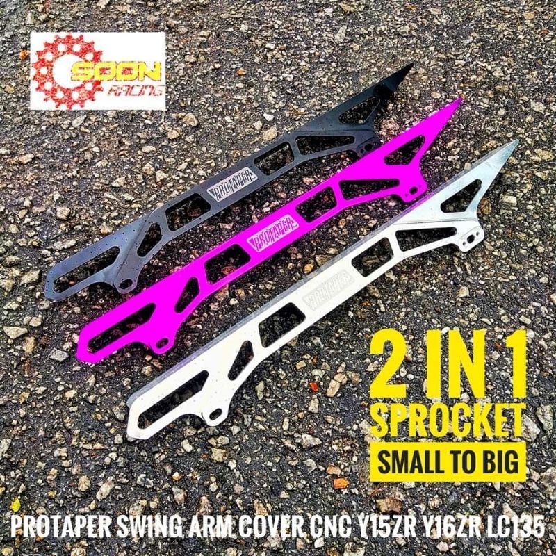 PROTAPER SWING ARM COVER RANTAI COVER CHAIN CNC YAMAHA Y15ZR Y15 Y16ZR ...