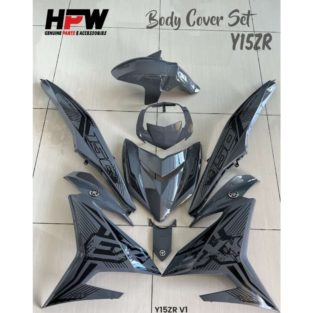 Y15 Y15ZR v1 v2 EXCITER THAI THAILAND STICKER STRIPE GREY GREEN OREN ...