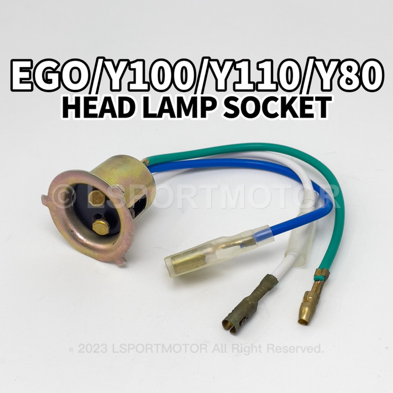 YAMAHA EGO / Y100 / Y110 / Y80 HEAD LAMP SOCKET FRONT DEPAN LAMPU ...