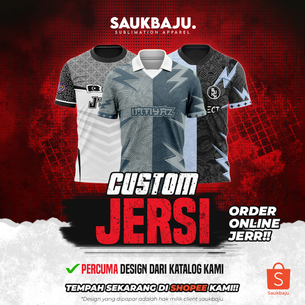 Jersey Custom [WAJIB BACA DECSRIPTION] | Shopee Malaysia