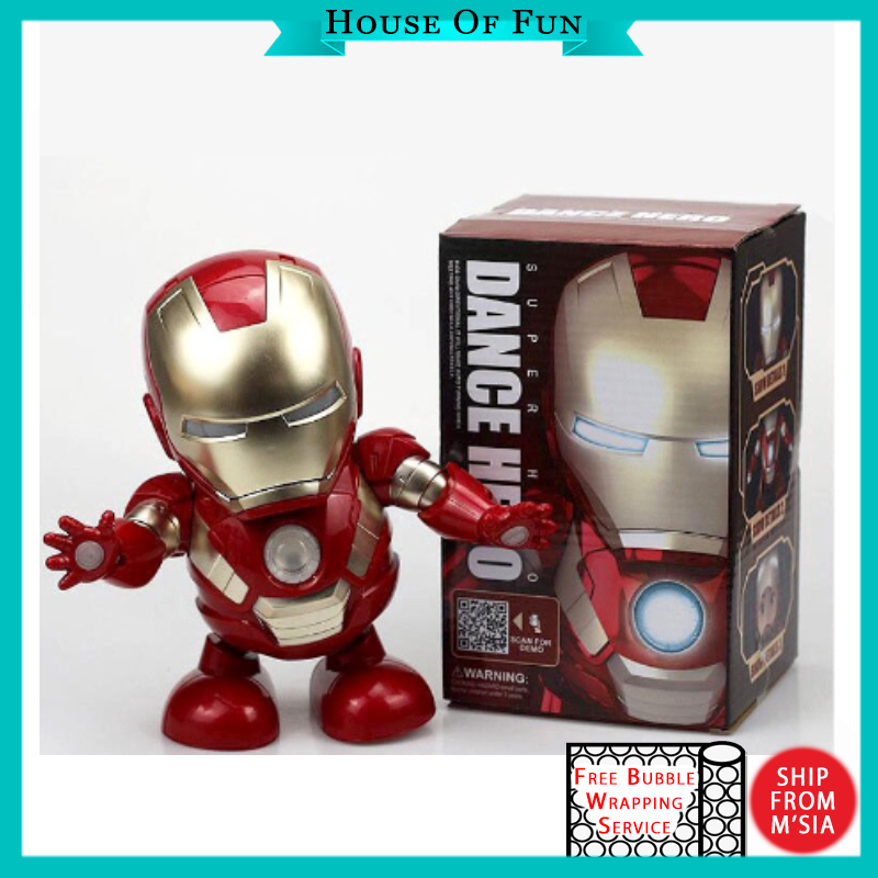 Dance Hero Iron Man Bumblebee Space Duck Robot Toys For Kids Murah ...