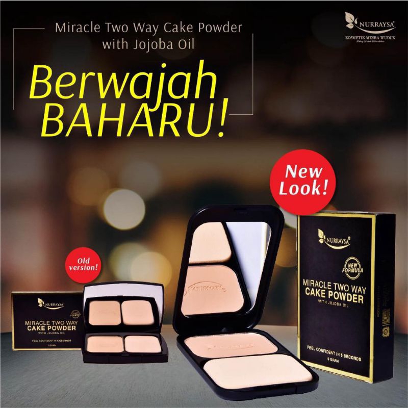 Two Way Cake Powder Nurraysa New Look | Shopee Malaysia