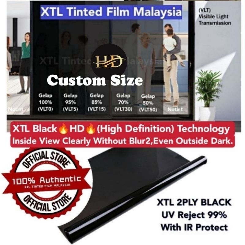 ×NO COD TQ× Tinted Hitam/Tinted Rumah/Tinted Tingkap Rumah/Tinted ...