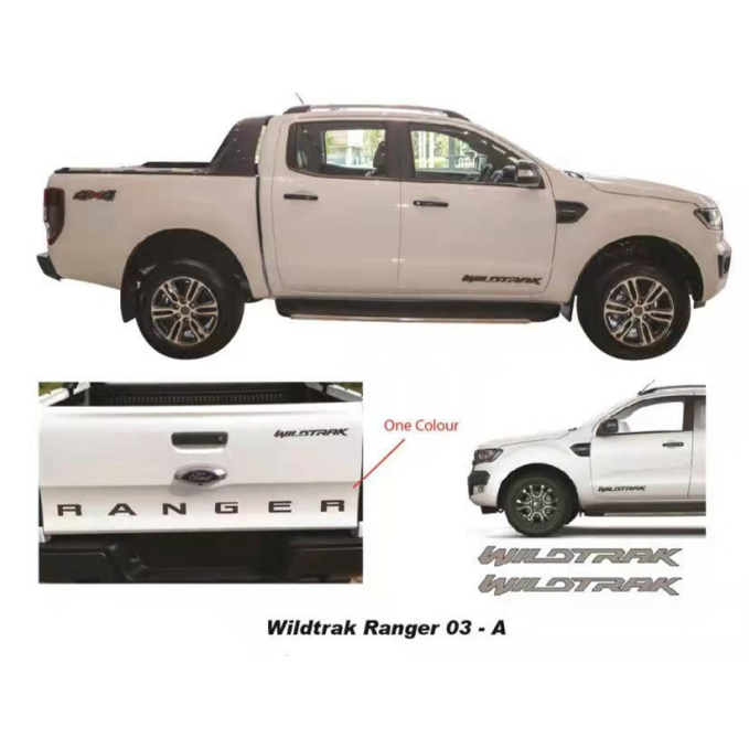 ford Ranger Raptor Car Body Sticker 4 Design 1 (1 Set) Pelekat Ranger ...