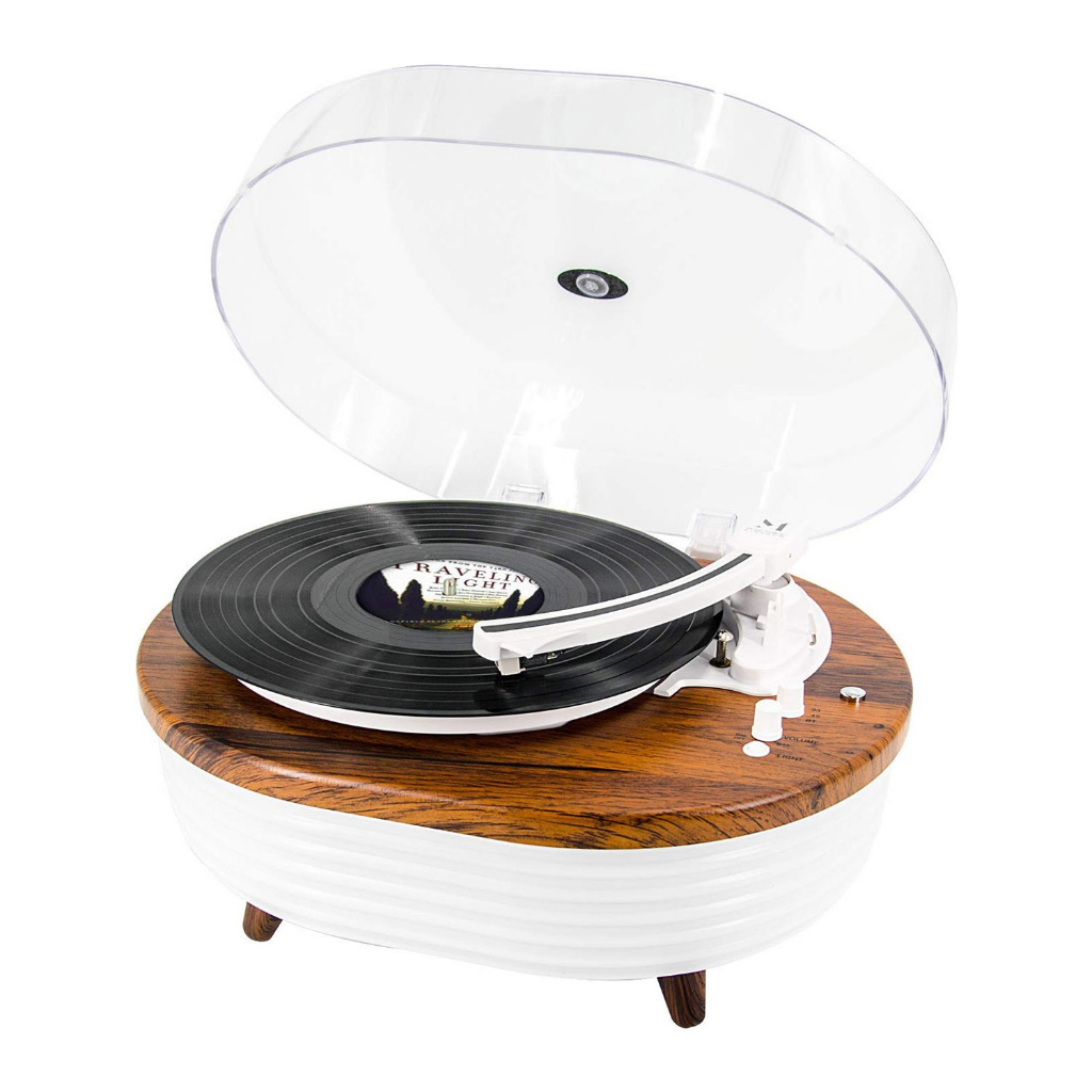 MUSIC PUBLIC KINGDOM TT238 Record Player Vintage 2-Speed Bluetooth ...