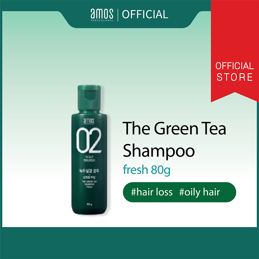 [AMOS PROFESSIONAL] The Greentea Shampoo Fresh 80ml | Shopee Malaysia