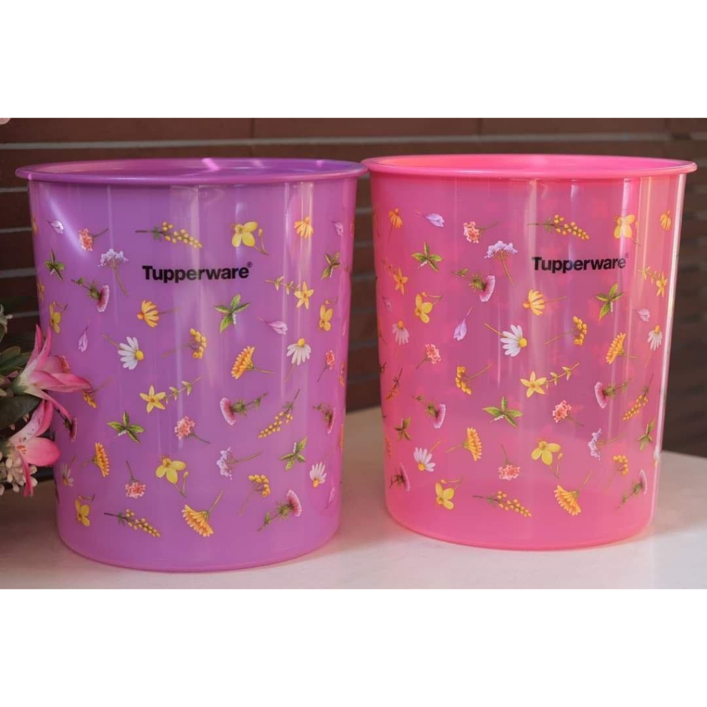 Tupperware One Touch Flower Canister 5.5ltr - 1 pc | Shopee Malaysia