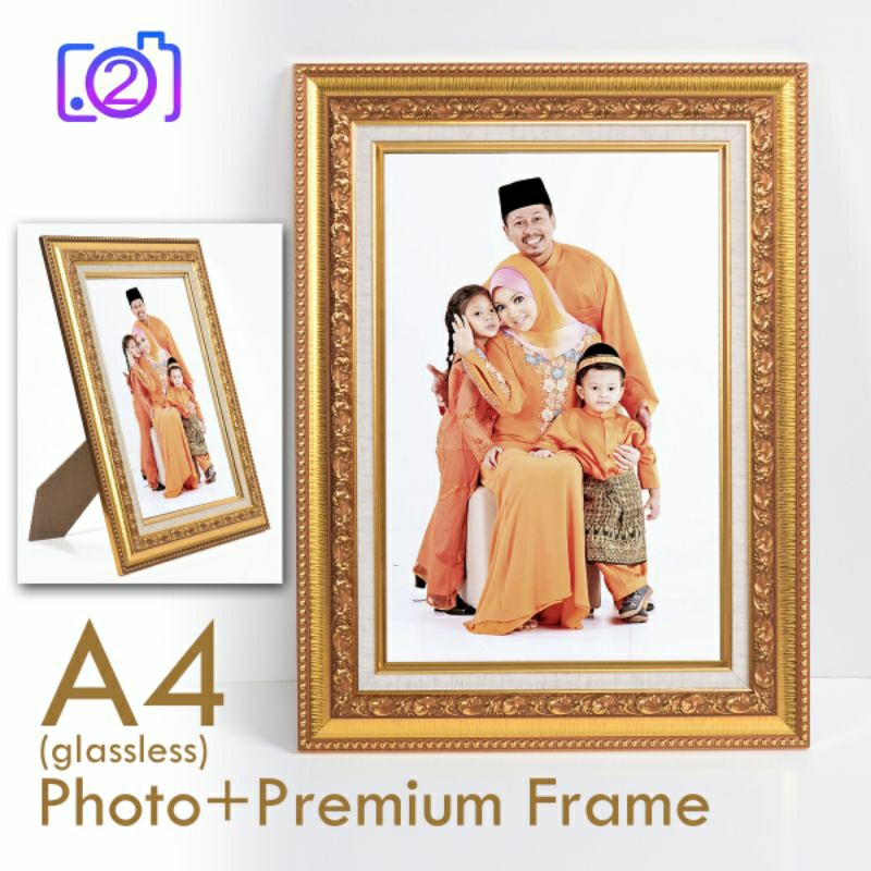 Photo with frame #sizeA4 to 12R# gambar dan bingkai (glassless ...