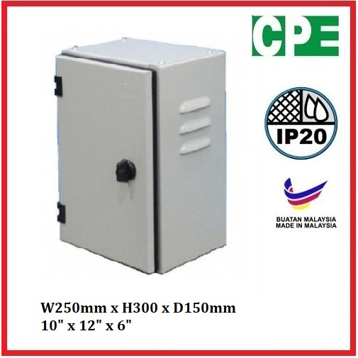 Metal Box W250mm x H300mm x D150mm 10'' X 12'' X 6" IP20 with Base ...