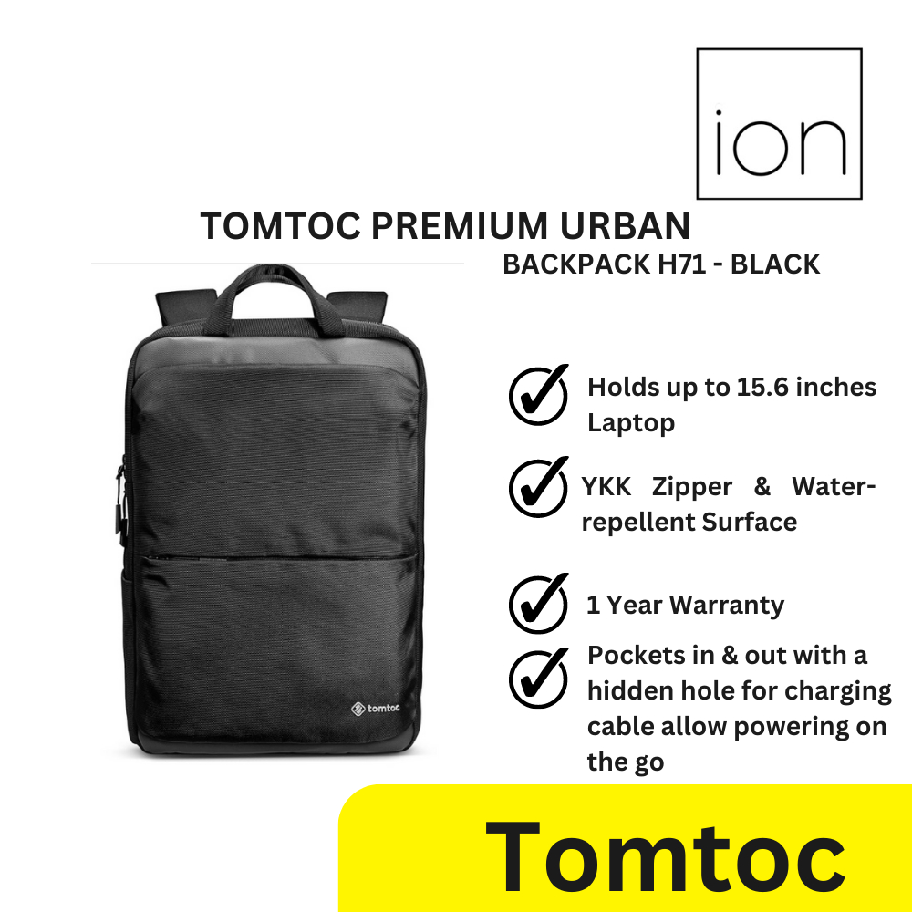 Tomtoc Premium Urban Laptop Backpack - H71 | Shopee Malaysia