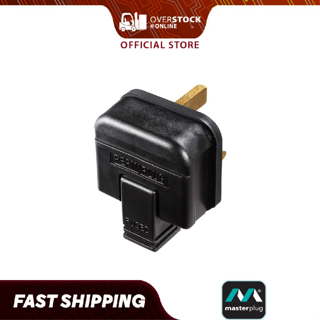 MASTERPLUG HDPT13B Rewireable Plug with 13A Rated, Impact Resistant ...