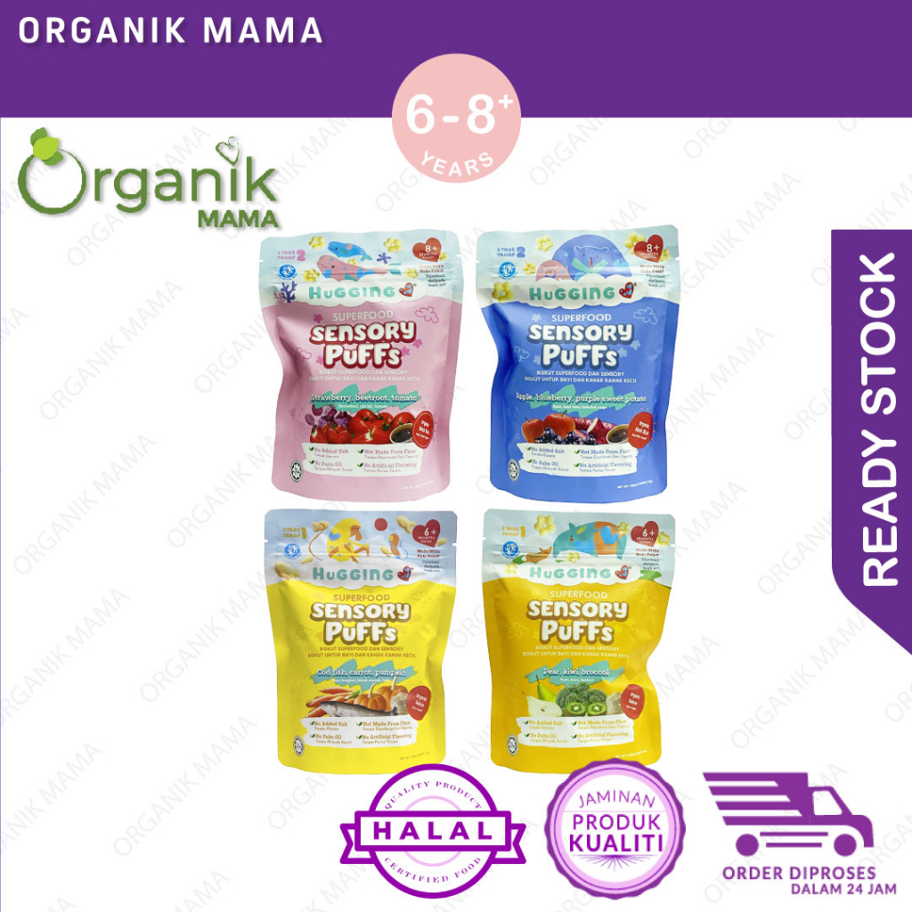 HUGGING LOVE Superfood Sensory Puffs 10g (6~8m+) [HALAL] | Shopee Malaysia