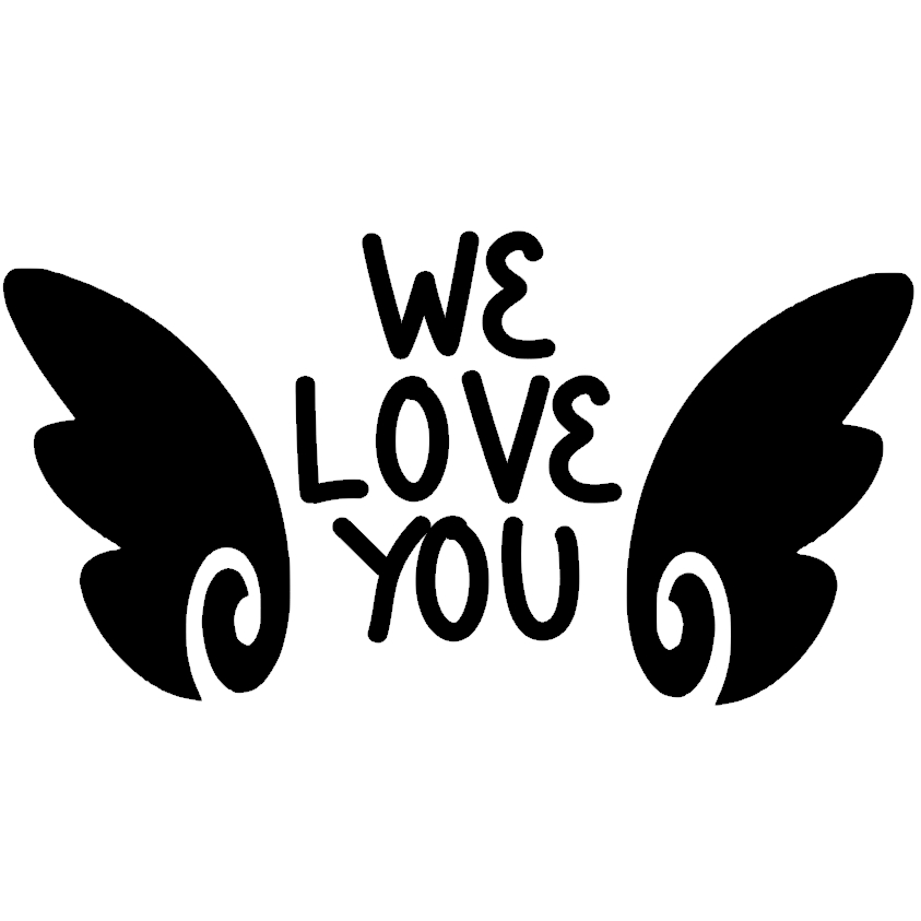 STICKER WE LOVE YOU FOR BALLOON (SIZE A4/A5/4X6) | Shopee Malaysia