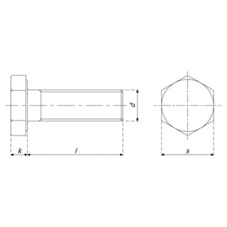 M5 M6 Hex Bolt DIN933 | SUS 304 Stainless Steel Grade A2-70 | Full ...